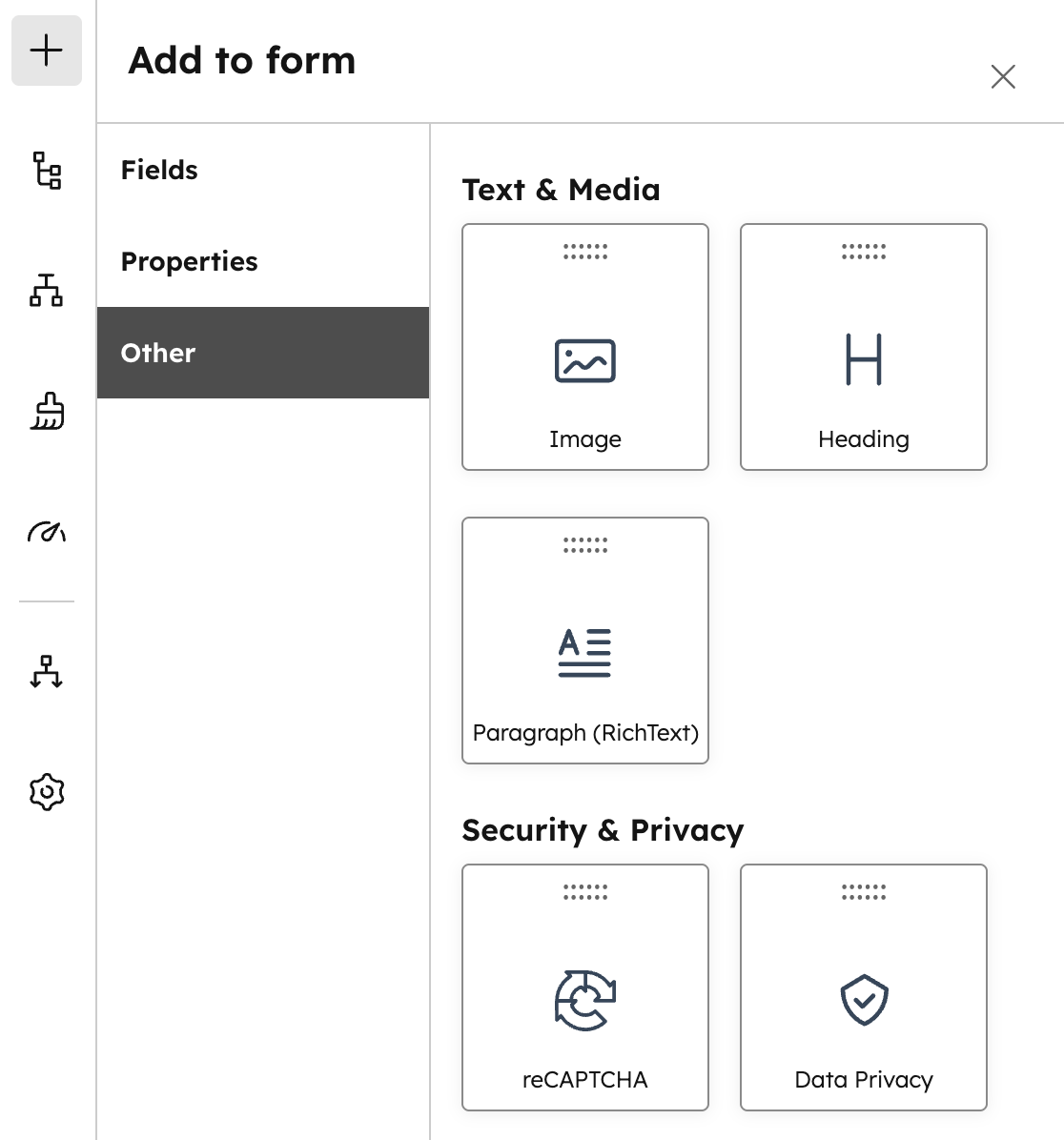 Create and edit forms